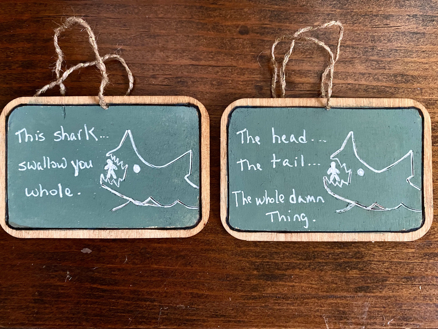 Jaws shark chalkboard Quint this shark swallow you whole – Noshing ...